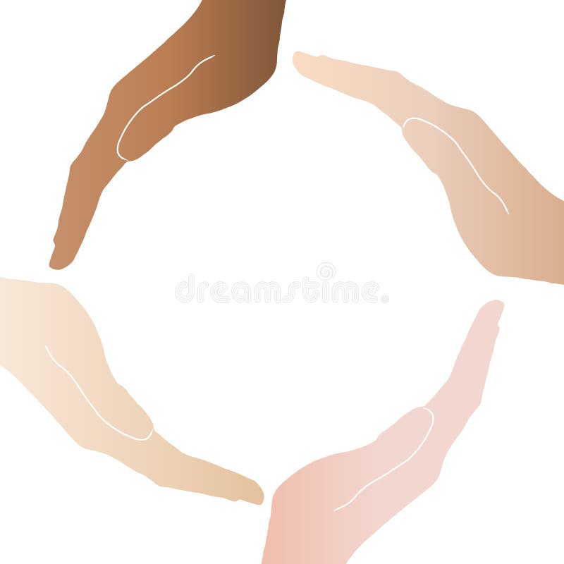Hands making a Circle stock vector. Illustration of business - 30211561