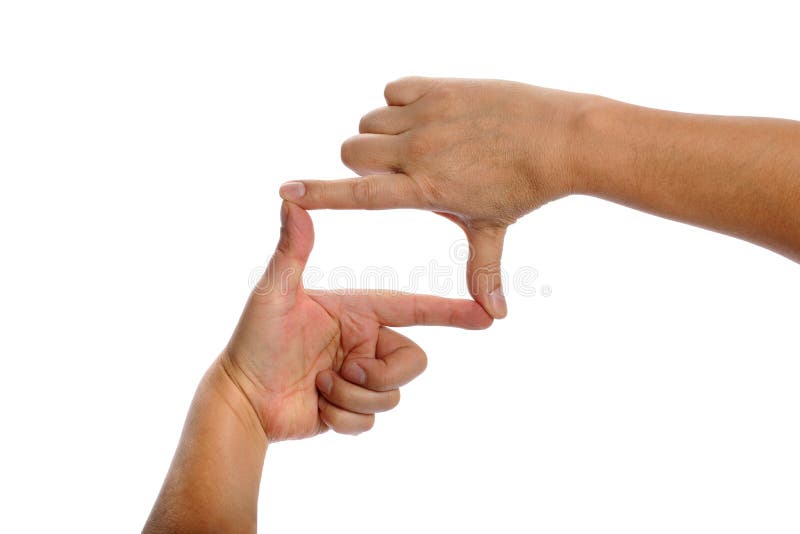 Hands Making Frame stock photo. Image of space, shape - 17655320