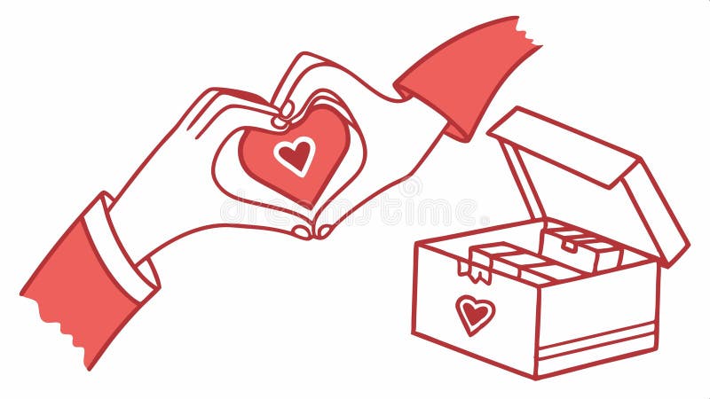 Hands Making Heart Shape, Love and Donation Symbol. Vector Design ...