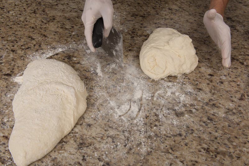 Hands of a Male Baker Making Bread Stock Image - Image of person, male ...