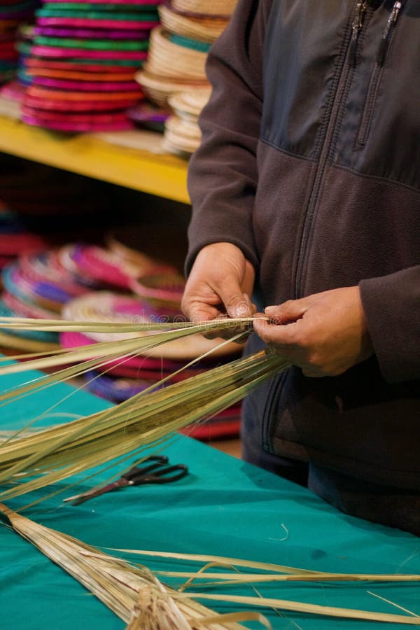 Hands of a man weaving stock image. Image of palm, hand - 182898763
