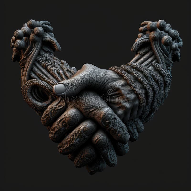 Hands of a Man in the Form of a Lion. 3d Rendering. Create with AI ...