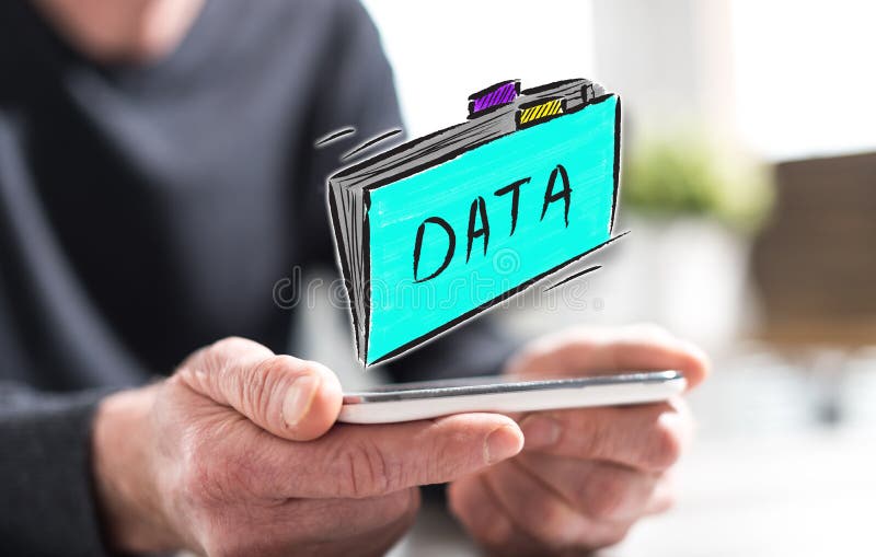 Concept of data stock illustration. Illustration of database - 138717897