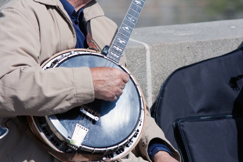 Hands of the Man Playing the Banjo Stock Image - Image of entertainment ...