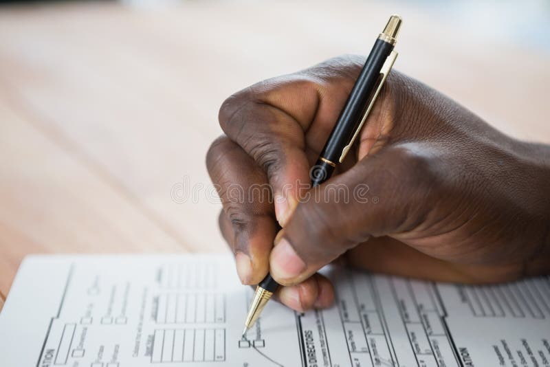 655 Black Man Signing Document Photos - Free & Royalty-Free Stock ...