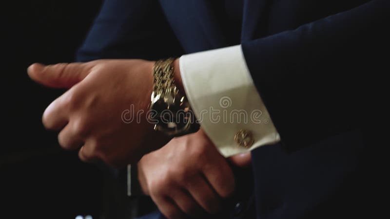 Hands of a Man in a Suit Close Up Stock Video - Video of suit, style ...
