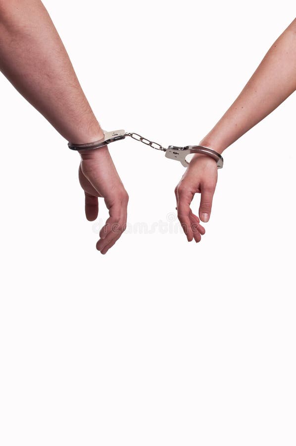 Handcuffed woman hands stock photo. Image of chained - 23378968