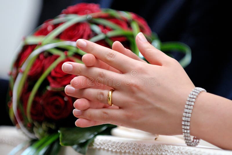 Hands in marriage stock image. Image of marriage, promise - 53315599