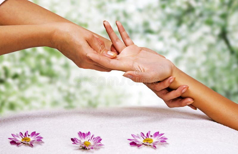 Hands Massage in the Spa Salon Stock Photo - Image of salon, chakra ...