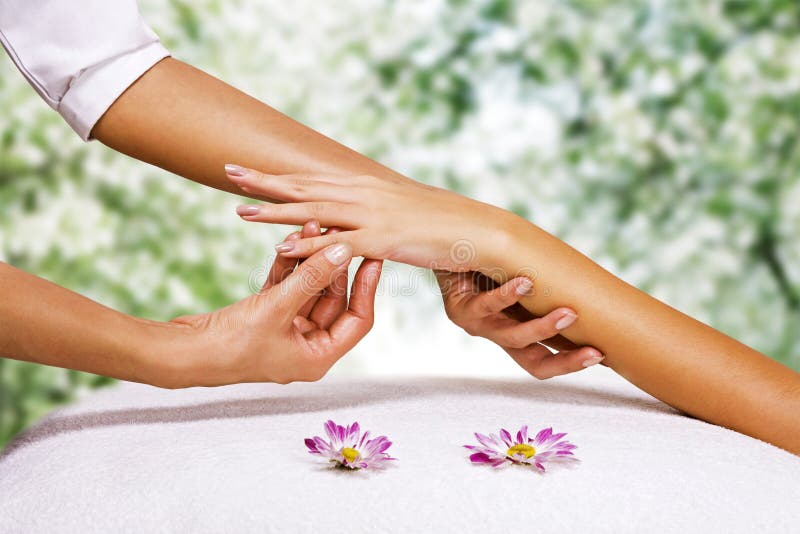 Hands Massage in the Spa Salon Stock Photo - Image of salon, chakra ...
