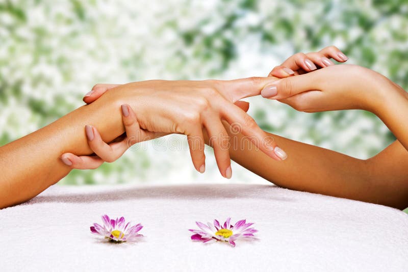 Hands Massage in the Spa Salon Stock Photo - Image of salon, chakra ...