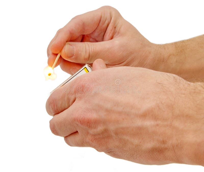 Lighted matchstick stock photo. Image of danger, fuel - 35889610