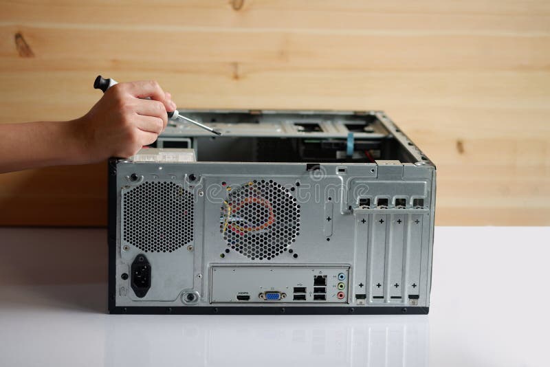 Computer s internal stock image. Image of maintenance - 14461641