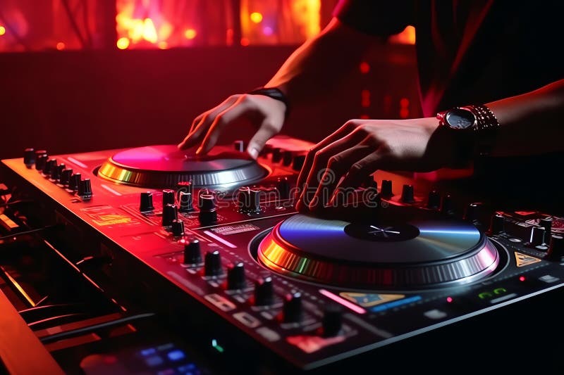 Hands on Mix Table, AI Generated Stock Illustration - Illustration of ...