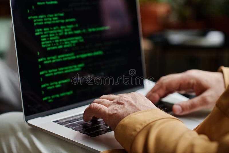 Hands of Modern Programmer or Software Developer Stock Photo - Image of ...