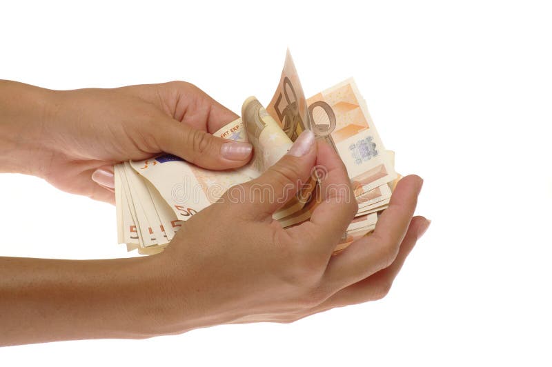 Hands with money stock image. Image of hand, accounting - 23668285