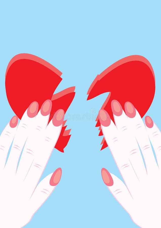Hands move apart heart stock vector. Illustration of imagination - 22016042