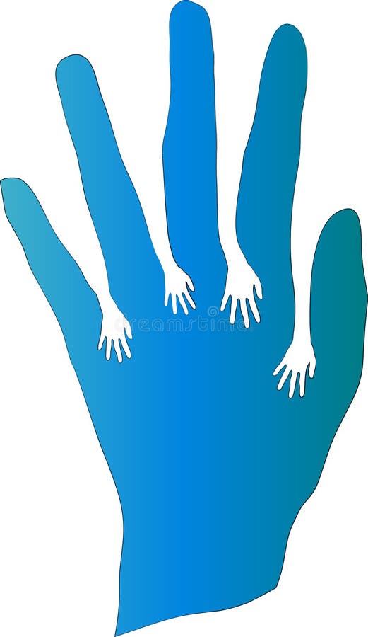 Hands stock vector. Illustration of eyes, blackandwhite - 79368616