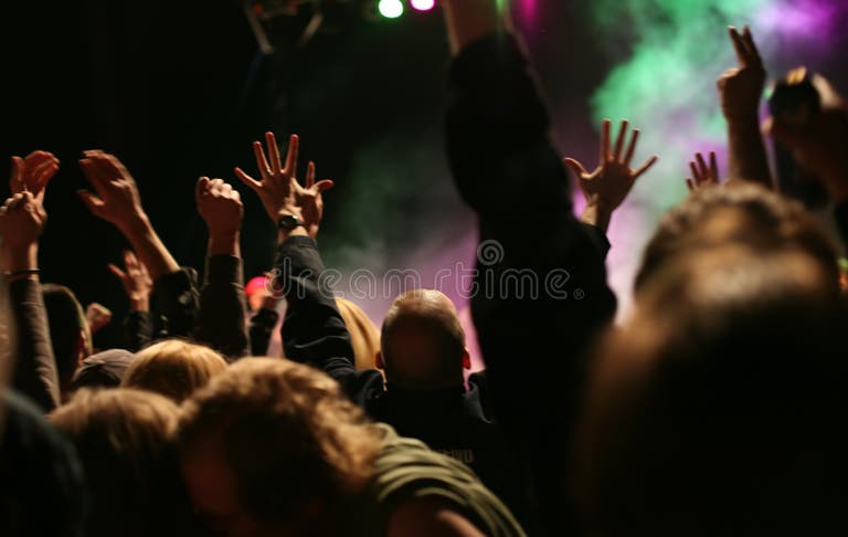 Hands on music concert stock image. Image of shadow, roll - 5599463