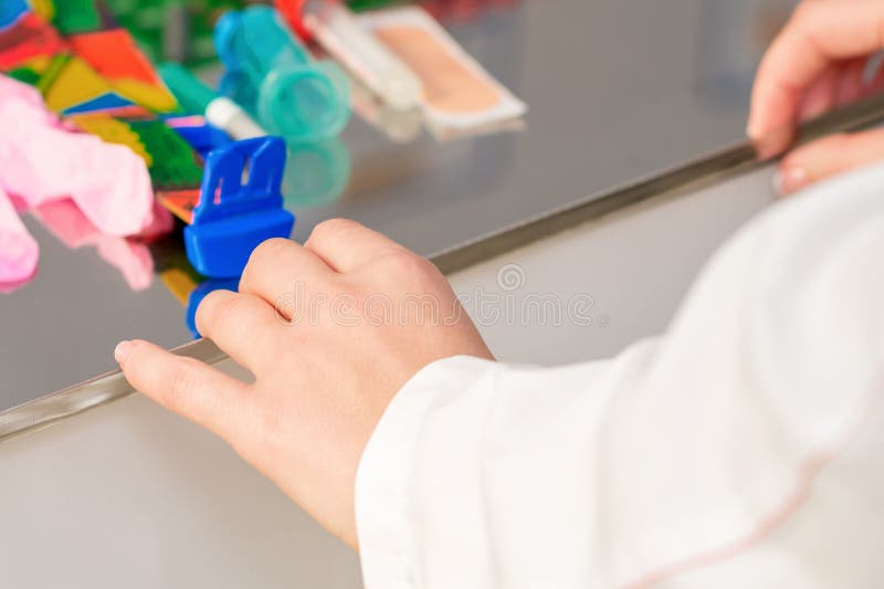 Hands Prepares for Blood Test Stock Photo - Image of laboratory ...