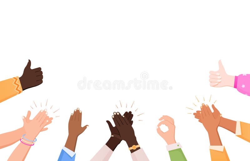 Hands OK Heart Composition stock illustration. Illustration of applause ...