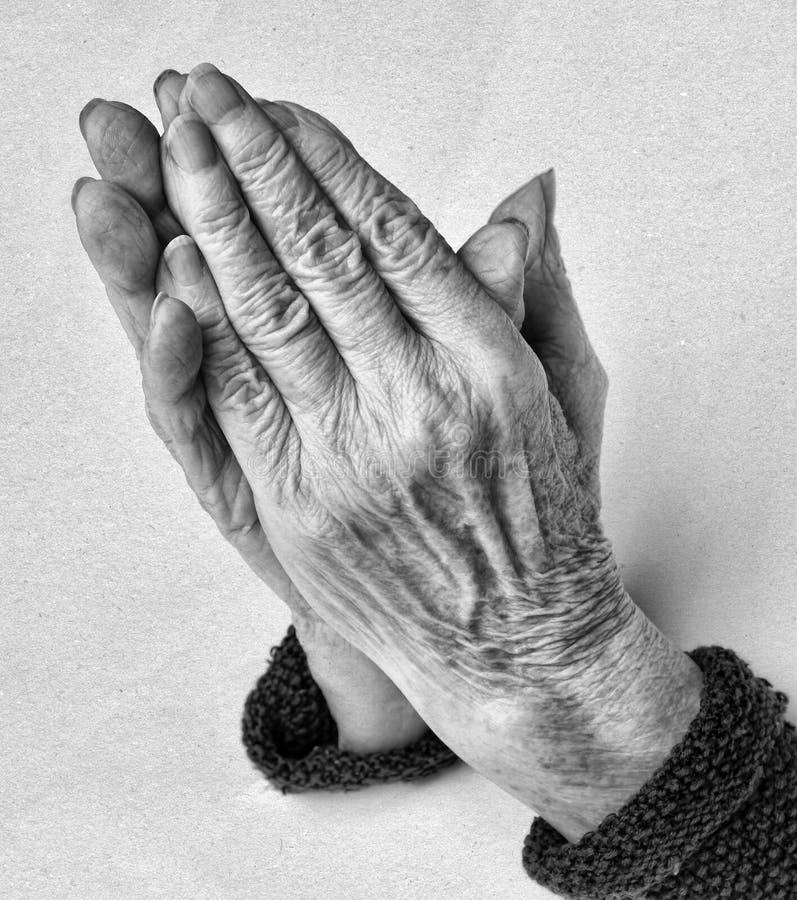 Praying Hands Old Woman Stock Images - Download 1,175 Royalty Free Photos
