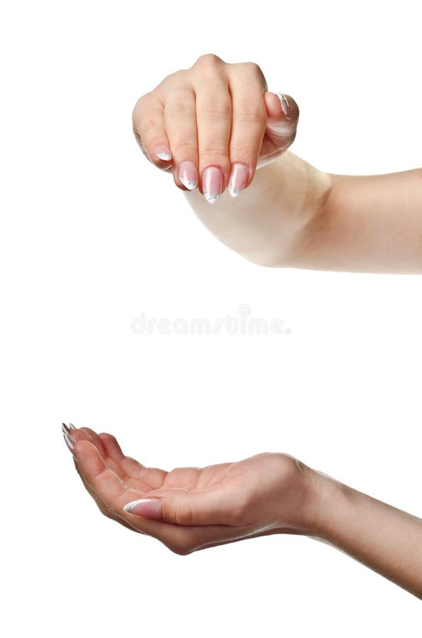 Hands open stock image. Image of freedom, flat, cosmetics - 15390941