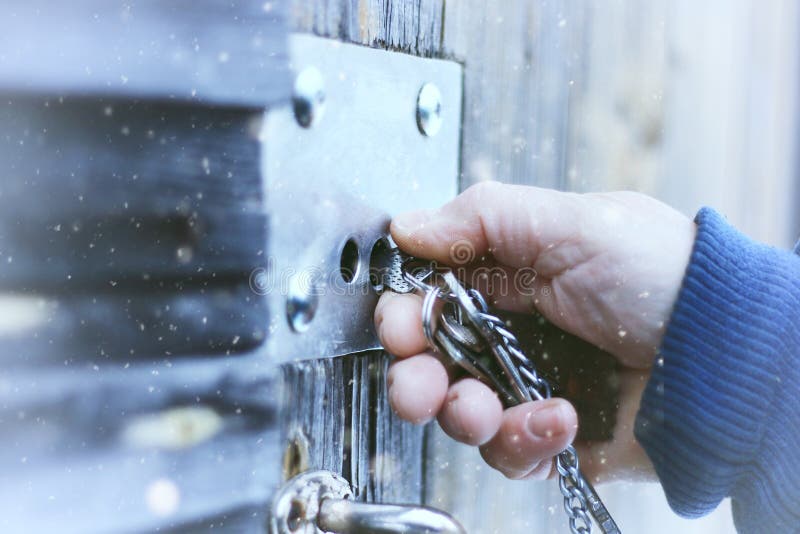 Hands open lock stock photo. Image of home, exit, door - 105685870