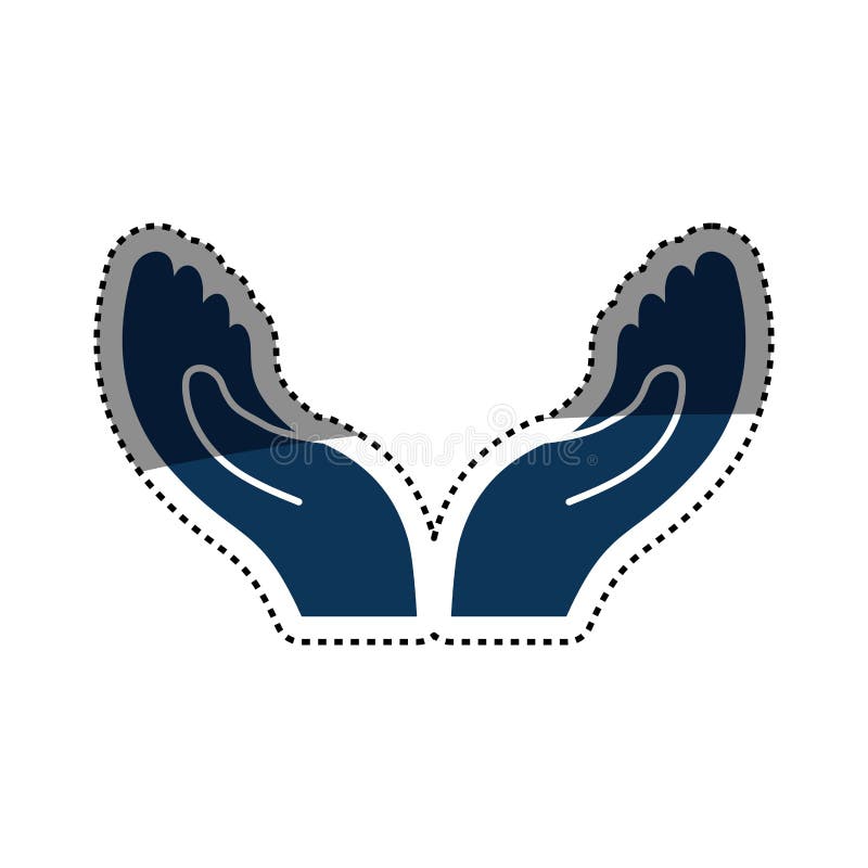 Hands open symbol stock illustration. Illustration of human - 84770384
