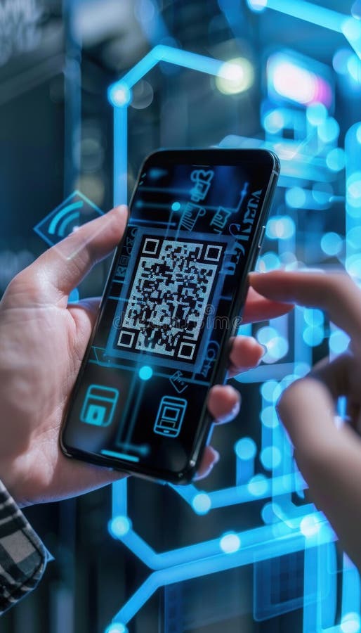 Clean Modern Qr Code Digital Payment Stock Photos - Free & Royalty-Free ...