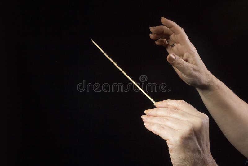 Orchestra conductor hands stock photo. Image of melody - 30315500