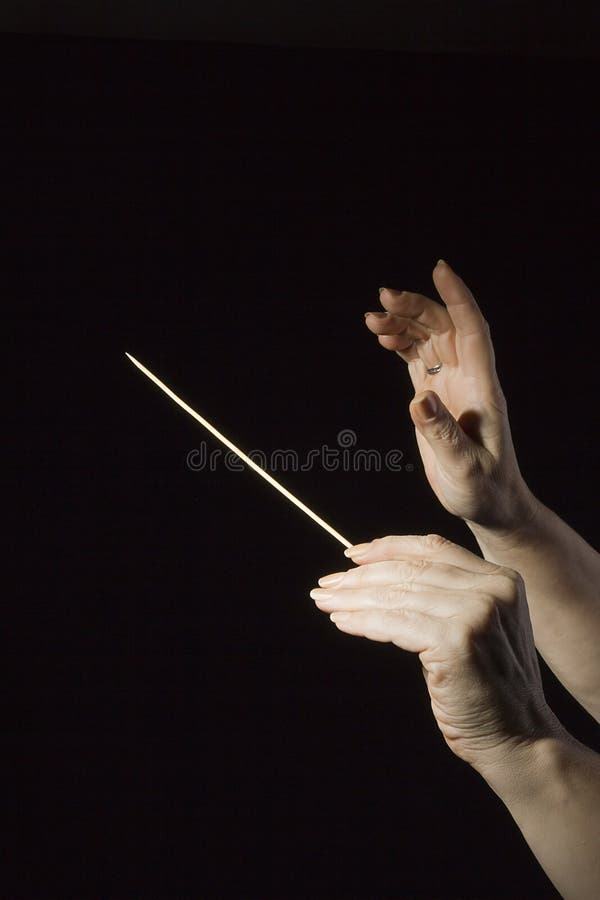Hands of an Orchestra Conductor Stock Photo - Image of performance ...