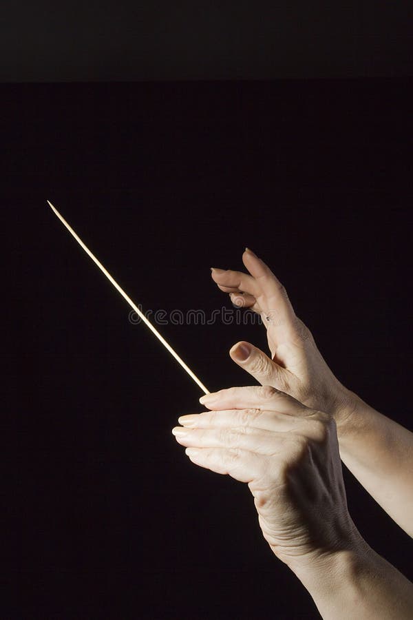 Hands of an Orchestra Conductor Stock Photo - Image of performance ...