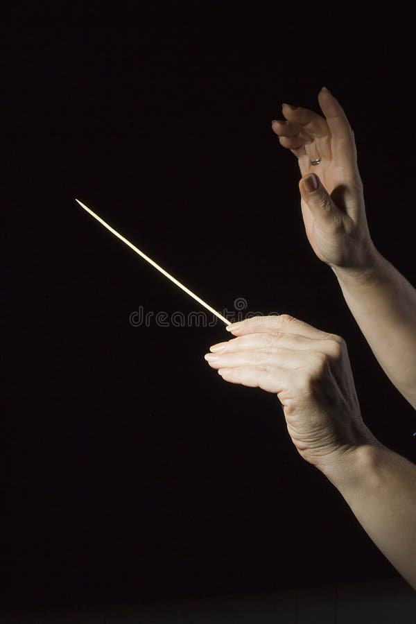 Hands of an Orchestra Conductor Stock Photo - Image of performance ...