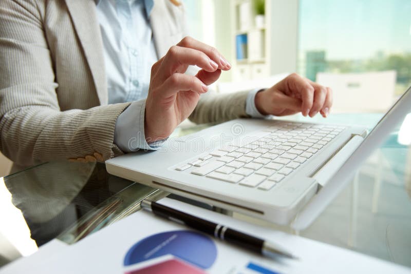 Hands over keyboard stock image. Image of hand, connectivity - 14919797