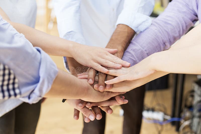 Hands over hands stock photo. Image of handshake, female - 76523650