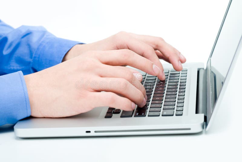 Hands over keyboard stock photo. Image of office, hand - 13270030