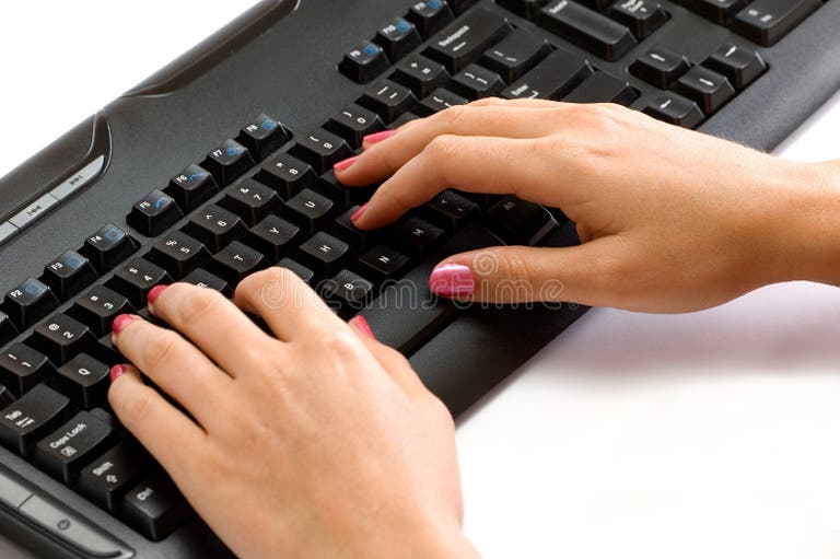 Hands over keyboard stock photo. Image of enter, business - 3789636