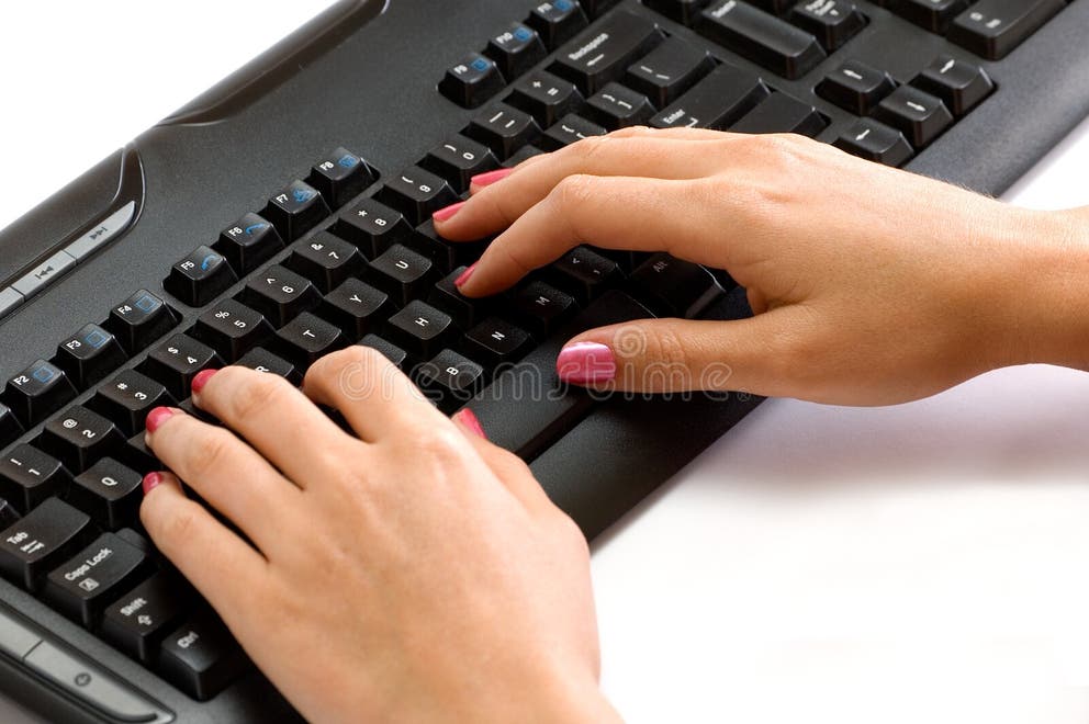 Hands over keyboard stock photo. Image of enter, business - 3789636