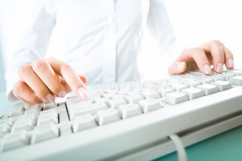 Hands over keyboard stock image. Image of button, keyboard - 5119701