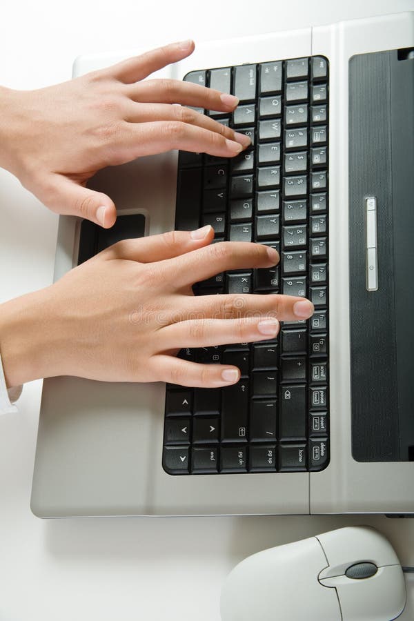 Hands over keyboard stock photo. Image of finger, hands - 7133792