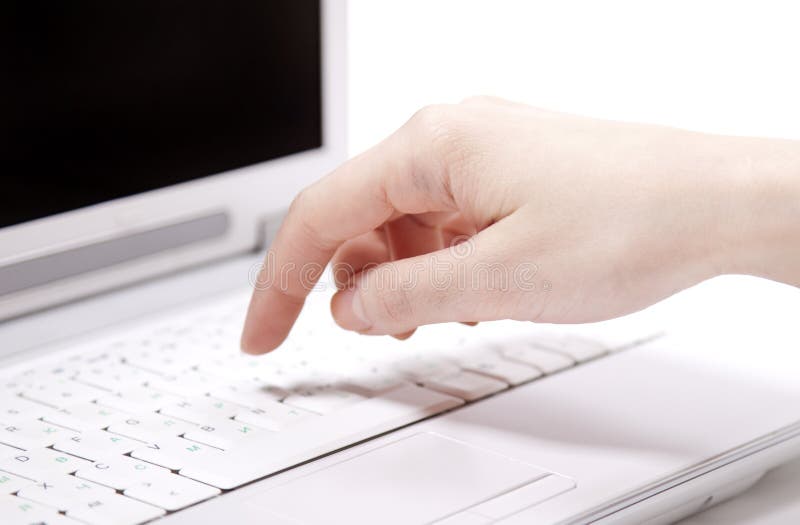Hands over laptop stock image. Image of hardware, connection - 22900381