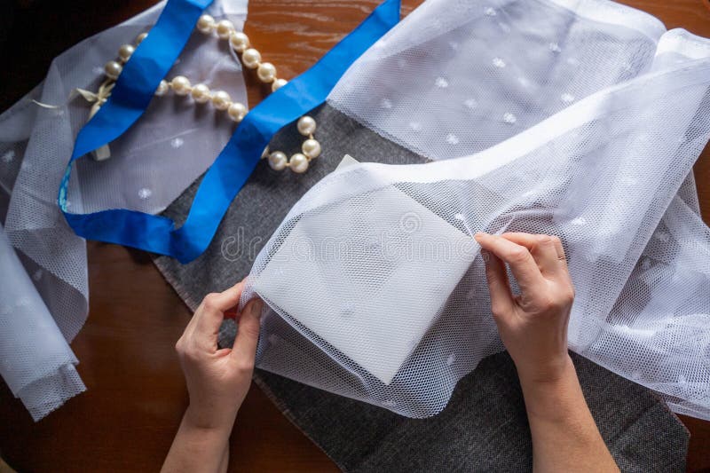 Hands Pack the Box with Eco Materials and Textiles Stock Image - Image ...