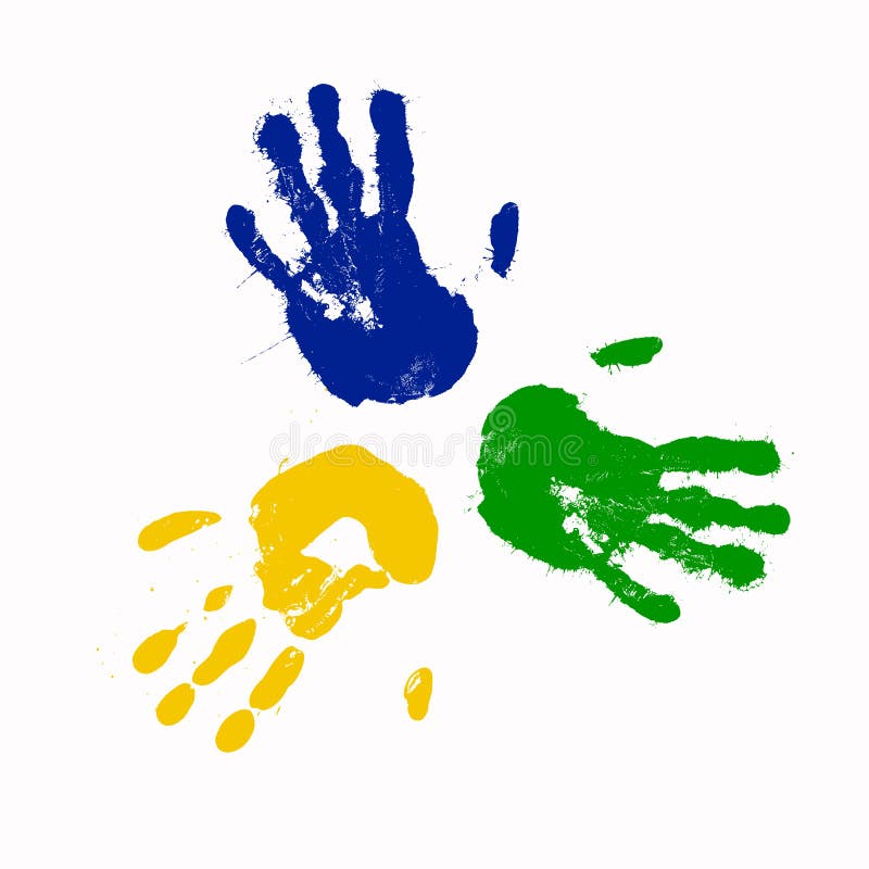 Hands Painted Walking White 库存例证 - 插画 包括有 è¡¨å •, æš½è±¡: 55297593