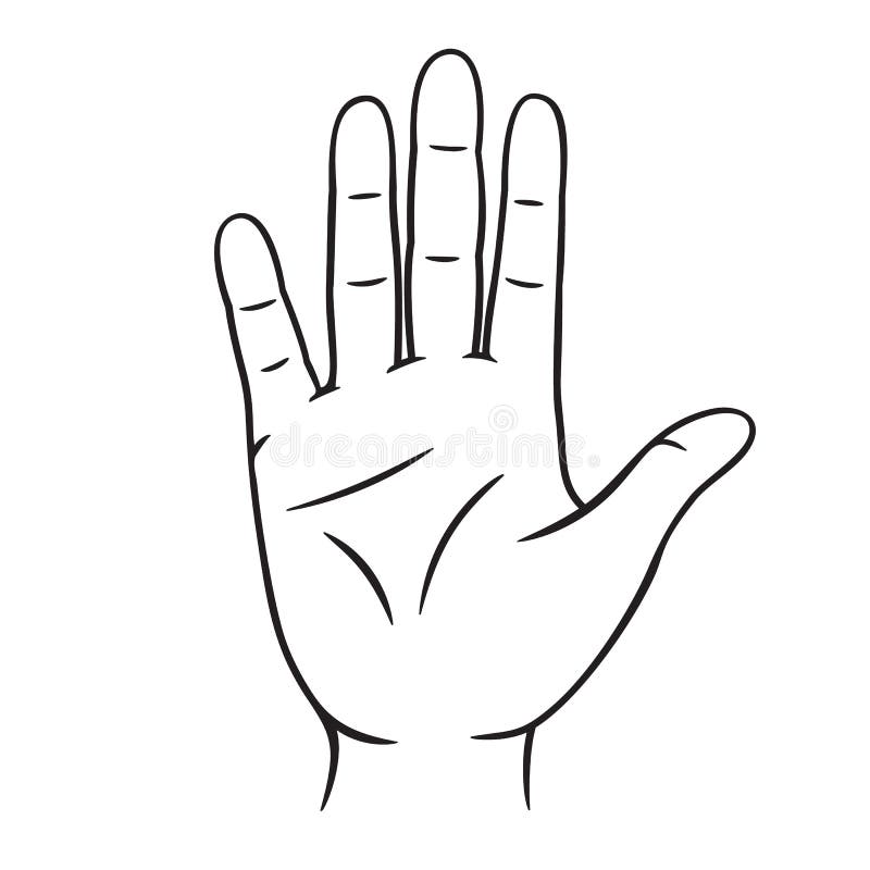 Hands palm icon stock vector. Illustration of pair, anatomy - 189973337