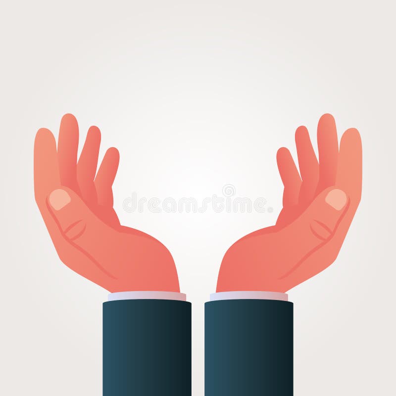 Two Palms Together Gesture Stock Illustrations – 60 Two Palms Together ...