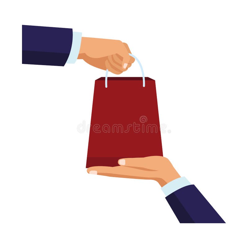Hands Giving Receiving Present Stock Illustrations – 135 Hands Giving ...