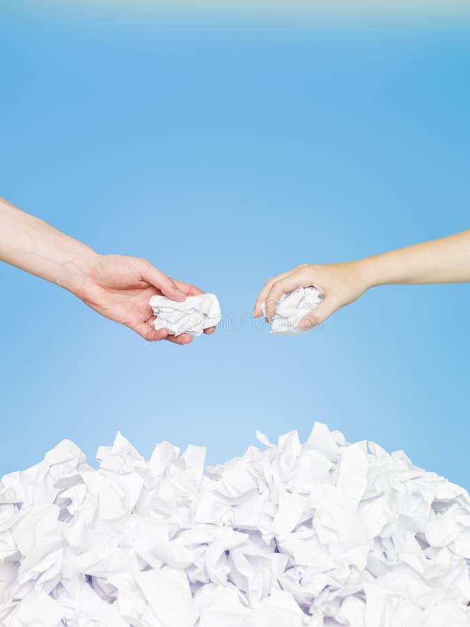 Hands with papers stock image. Image of decline, charity - 14680095