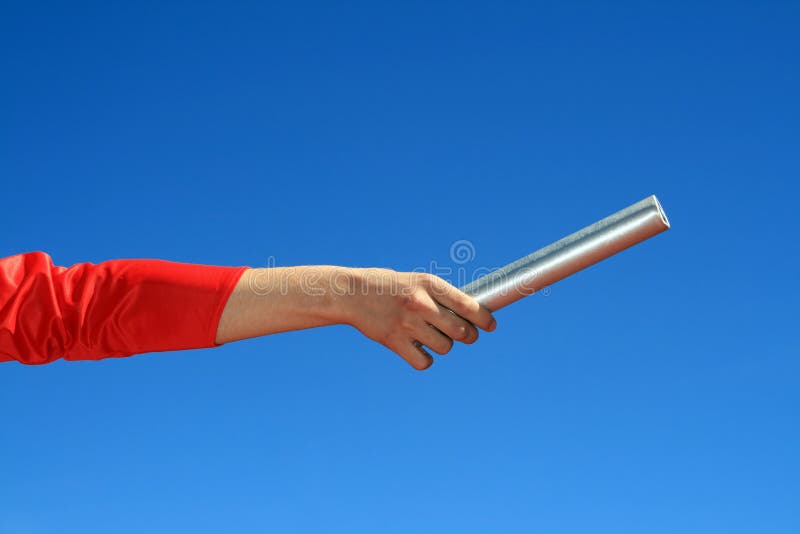 Hands Reaching Baton for Teamwork Stock Image - Image of athlete ...