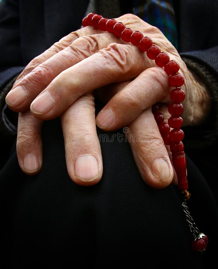 Hands and paternoster stock image. Image of black, fingernail - 30536019
